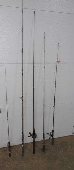 5 Rods and 3 Reels - Dunker Auction
