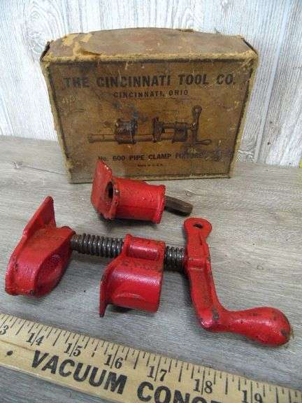 Pipe Clamp Fixture & Open Mesh Sand Cloth - Dunker Auction