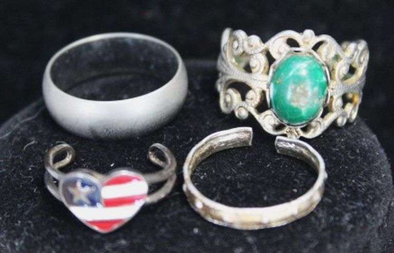 4 - Rings: Not Marked - Dunker Auction