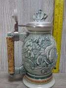 Two Beer Steins - Christopher Columbus & Postal Service - Dunker Auction