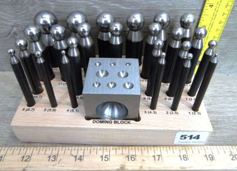 Doming Block & Punch Set - Dunker Auction