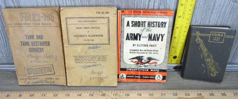 US Military Books - Dunker Auction