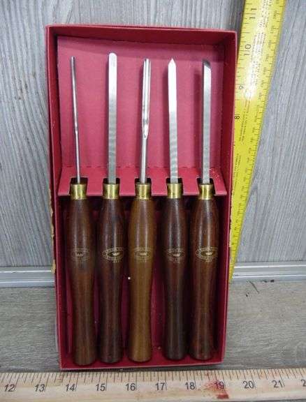 Crown Tools Wood Turning Lathe Set - Dunker Auction