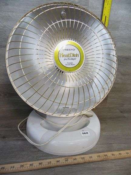 Presto Heat Dish Plus Footlight Parabolic Electric Heater - Dunker Auction