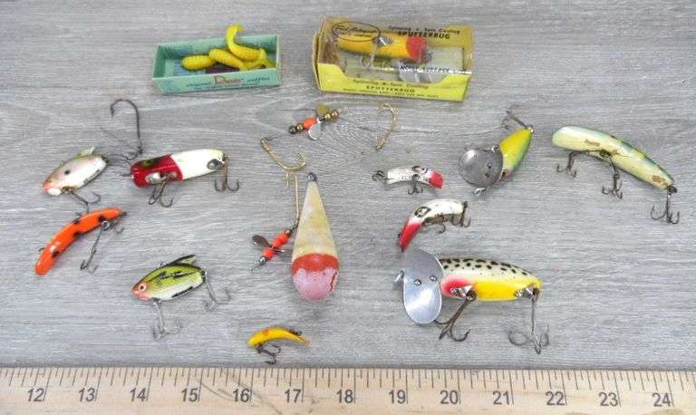 Fishing Lures - Jitterbugs, Lazy Ike, Fly Ike, Heddon Sonic, Wood ...