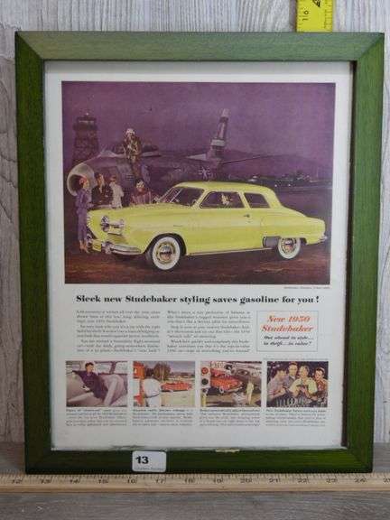 Studebaker Car Ads - Dunker Auction