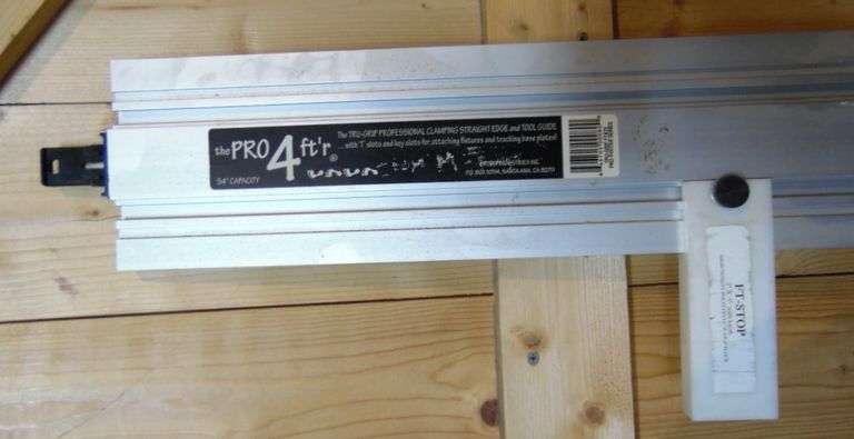 The Pro 4tf'r Tru-Grip Professional Clamping Straight Edge & Tool Guide ...
