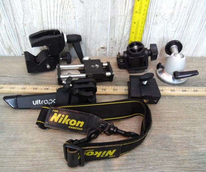 Tripod/Monopod Heads, Nikon Camera Strap - Dunker Auction