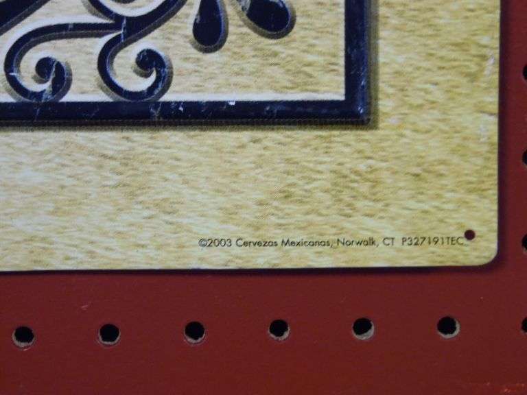 TEGATE Tin Sign: 20 1/2" x 20 1/2" - Dunker Auction