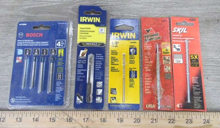 Various Drill Bits - Dunker Auction