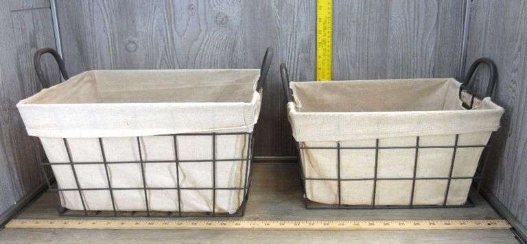 Wire Storage Baskets - Dunker Auction