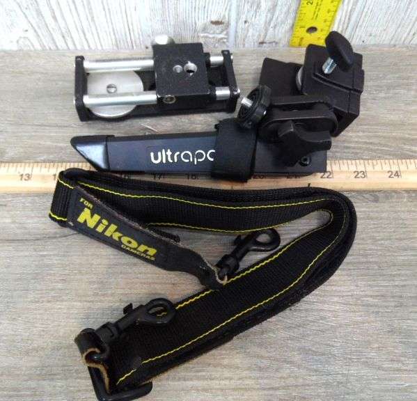 Tripod/Monopod Heads, Nikon Camera Strap - Dunker Auction