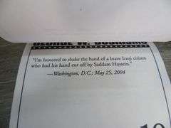 Presidential Statues & George W. Bushisms 2007 Calendar - Dunker Auction