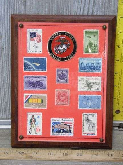 USMC Mounted Postage Stamp Collection - Dunker Auction