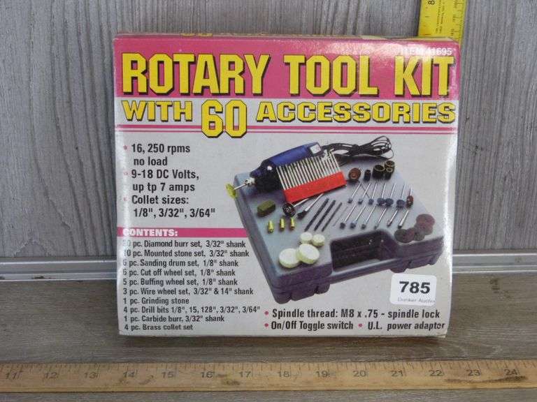 Rotary Tool Kit With Accessories - Dunker Auction