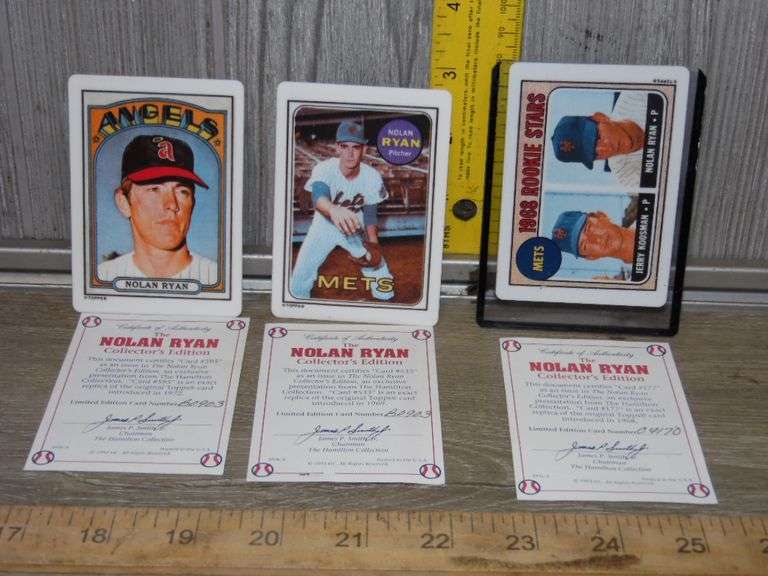 Nolan Ryan Collector's Edition Baseball Cards - Dunker Auction