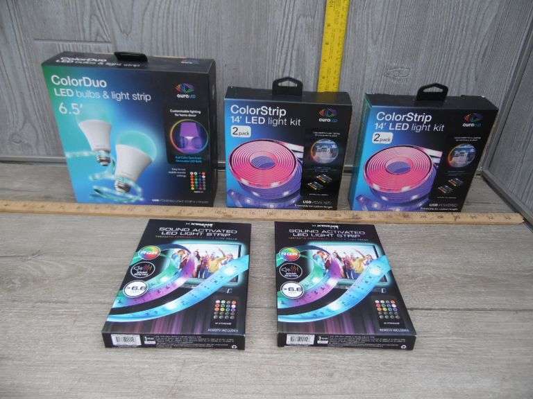 Color Strip LED Light Kits, Color Duo LED Bulbs & Light Strip, Sound ...