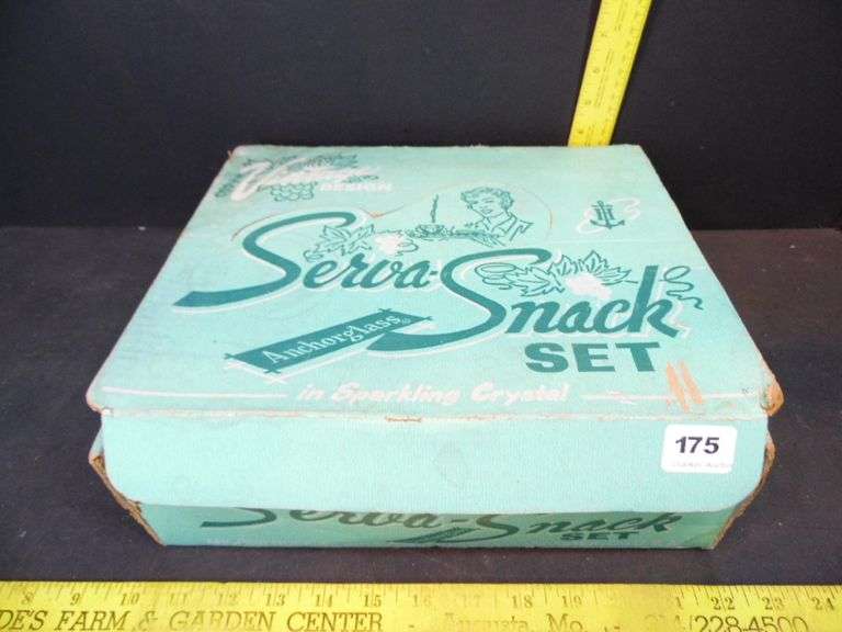 Anchorglass Serva-Snack Set - Dunker Auction