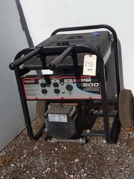 Coleman Powermate 5500 Portable Generator - Dunker Auction