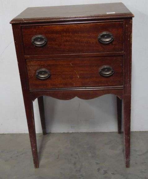 Sewing Cabinet With Swing Out Drawer - 18" x 12" x 27 1/2" - Dunker Auction