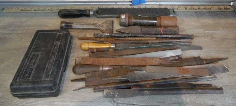 Rasp Files, Chisel, DASCO Crate Hammer, Ratchet & Socket & More ...
