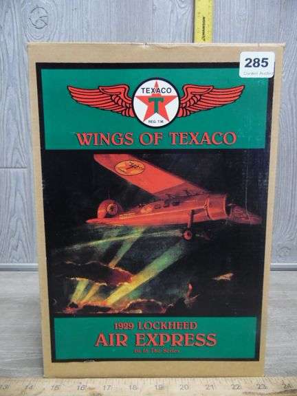 Wings Of Texaco 1929 Lockheed Air Express Model Plane - Dunker Auction