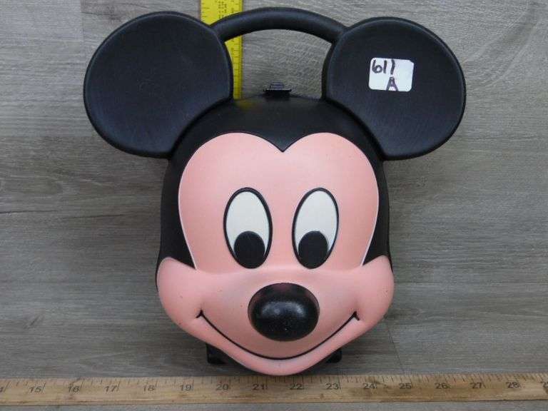 Aladdin Mickey Mouse Head Lunchbox - Dunker Auction