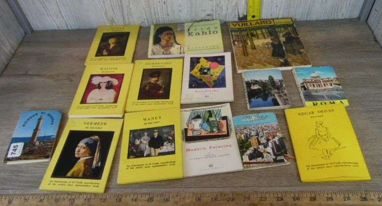Artist Books & Reproduction Cards Of Artist's Works - Dunker Auction