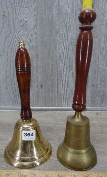 Brass Bells With Long Handles - Dunker Auction