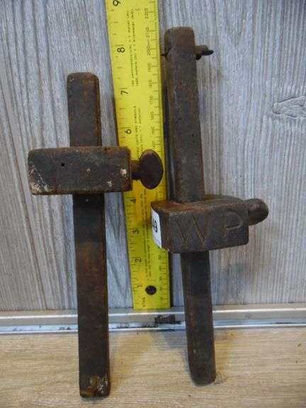 Two Vintage Wood Scribes - Dunker Auction