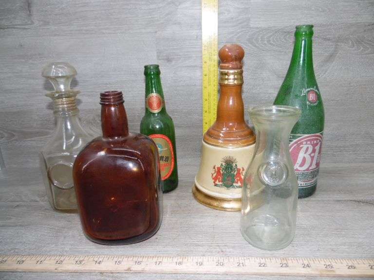 Bottles & Decanters - Beam Bell Decanter, B-1 Soda Bottle - Dunker Auction