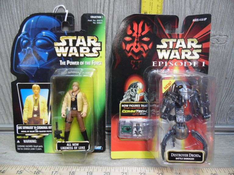 Star Wars - Luke Skywalker & Destroyer Droid Action Figures - Dunker ...
