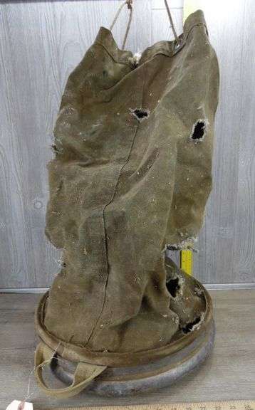 Bag Made By Pittsburg Waterproof Co. - Mouse Chewed Bag - Dunker Auction