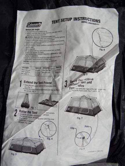 Coleman Max Instant Tent - 8 Person, 13' x 9' - Dunker Auction