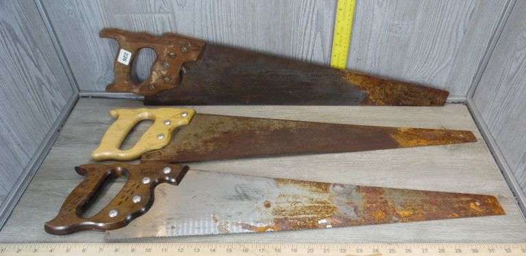 Three Hand Saws - One Stanley - Dunker Auction