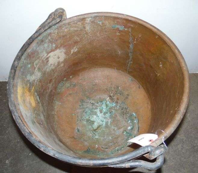 Copper Apple Butter Pot With Stand - Pot - 25 1/2" Round x 16" Tall ...