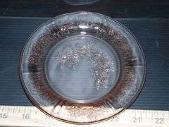 Pink Depression Plates - Dunker Auction