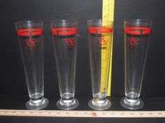 Budweiser Pilsner Glasses - Dunker Auction