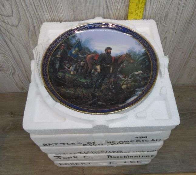Bradford Exchange Civil War Decorative Plates - Dunker Auction