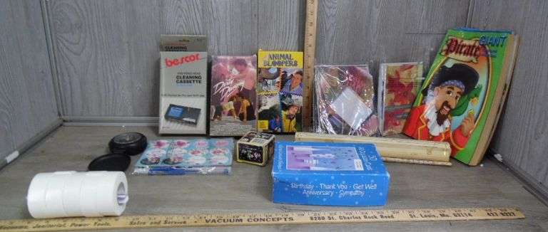 VHS Movies, Book, Misc. - Dunker Auction