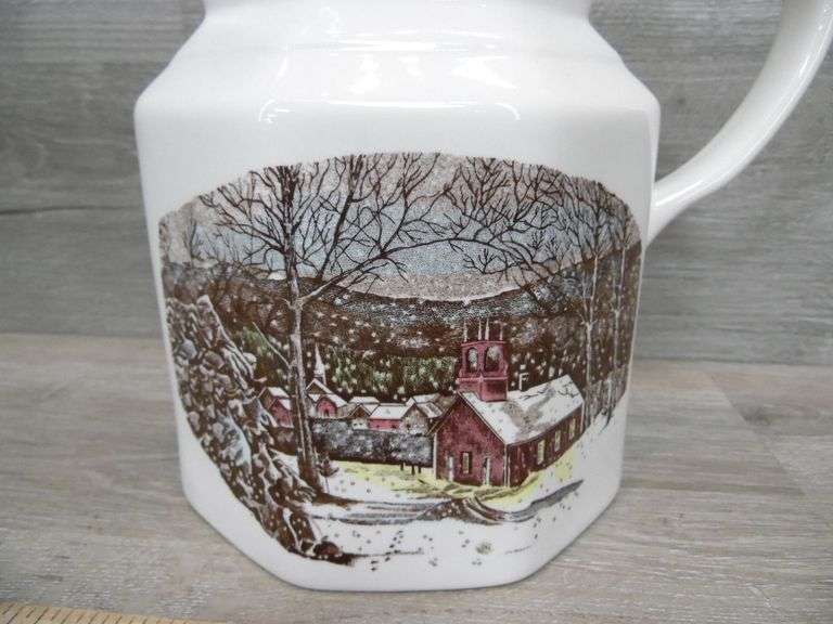 The Friendly Village Pitcher By Johnson Brothers - Dunker Auction