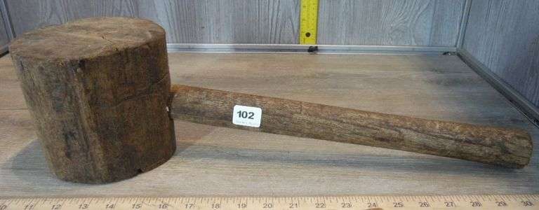 Wood Mallet - Dunker Auction