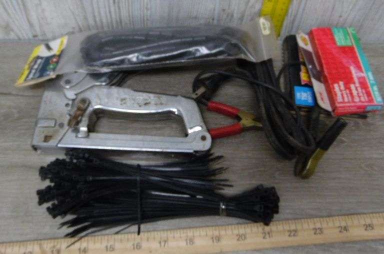 Staplers, Wire Zip Ties, - Dunker Auction