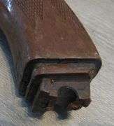 Wood Tray, Gun Stock, Canteen - Dunker Auction