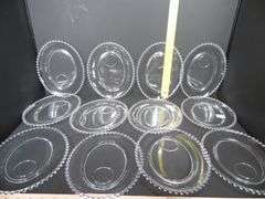 Imperial Glass Candlewick Snack Plates - Dunker Auction
