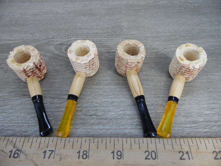 Washington Missouri Meerschaum Mini Corn Cob Pipes - Dunker Auction