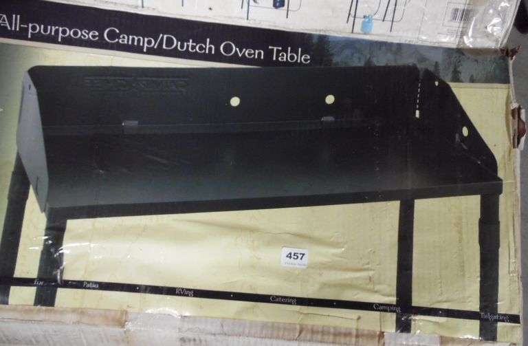 32" All-Purpose Camp/Dutch Oven Table - Dunker Auction