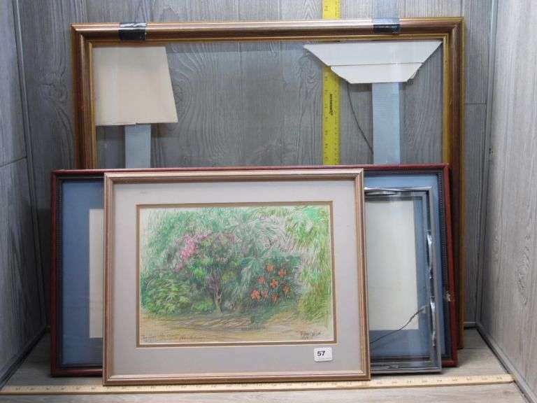 Picture Frames & Flowering Tree Wall Art - Dunker Auction