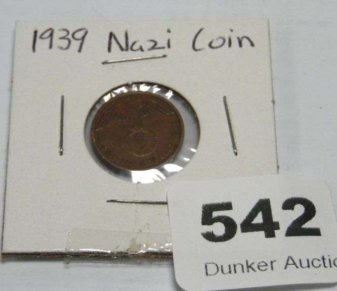 1939 Natzi Coin - Dunker Auction