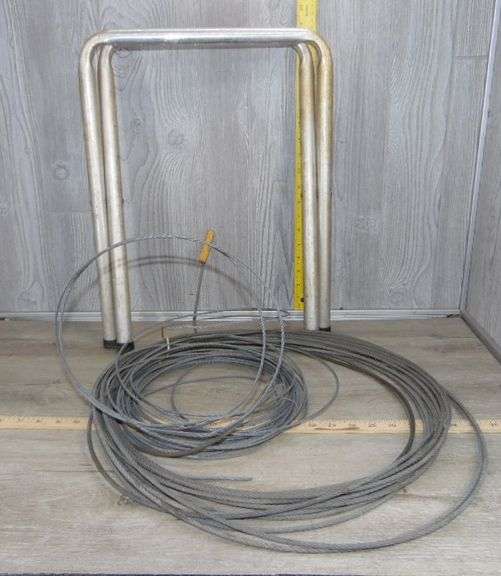 Footstool/Seat Frame & Metal Wire Cable - Dunker Auction